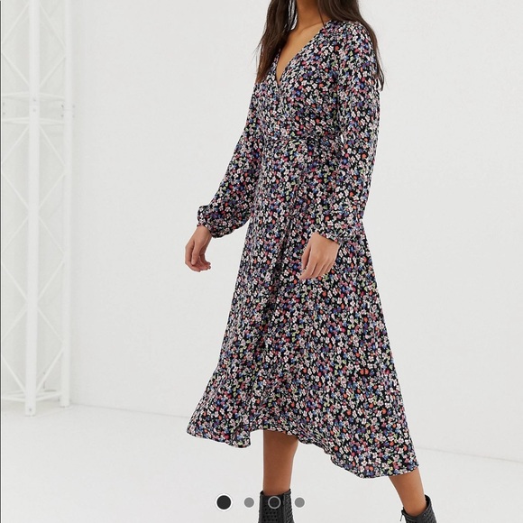 ASOS | Dresses | Asos New Look Floral Wrap Dress | Poshmark